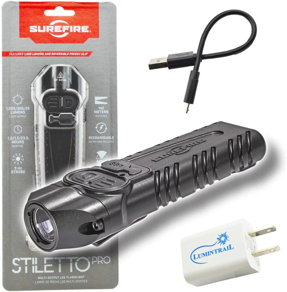 SureFire Stiletto Pro Multi-Output Rechargeable Pocket LED Flashlight
